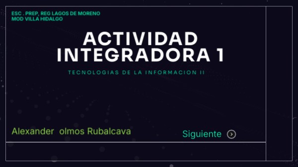 ACTIVIDAD INTEGRADORA 1 | Genially