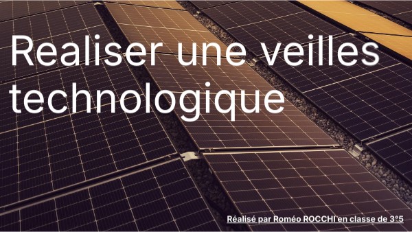 3°5 ROCCHI Roméo Les capteurs solaires | Genially