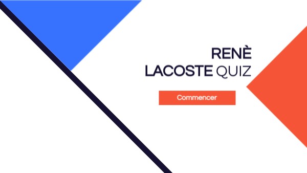 renè lacoste QUIZ | Genially