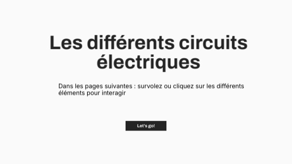 Les différents circuits électriques | Genially