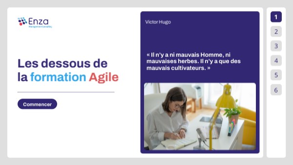 Les dessous de la formation Agile | Genially