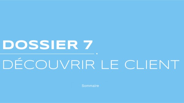 Découvrir le client | Genially