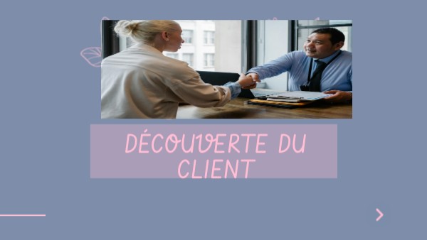 découverte du client | Genially