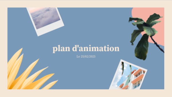 plan d'animation | Genially