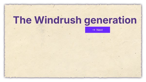 The Windrush generation | Genially