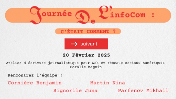 journée de l'info com | Genially