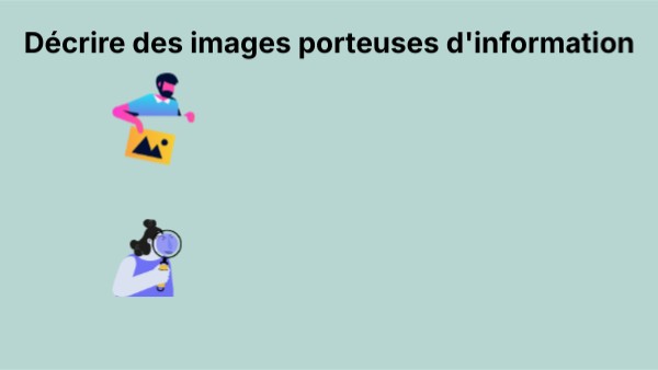 Décrire les images porteuses d'information | Genially