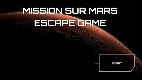 Mission sur mars ESCAPE game | Genially