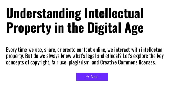 Understanding Intellectual Property in the Digital Age | Genially