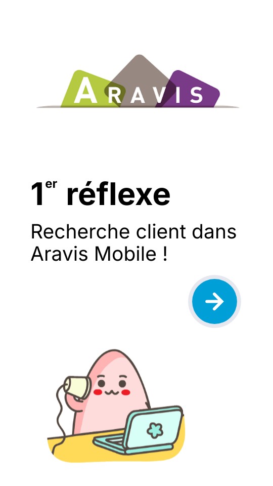 01 -Recherche client dans Aravis mobile | Genially