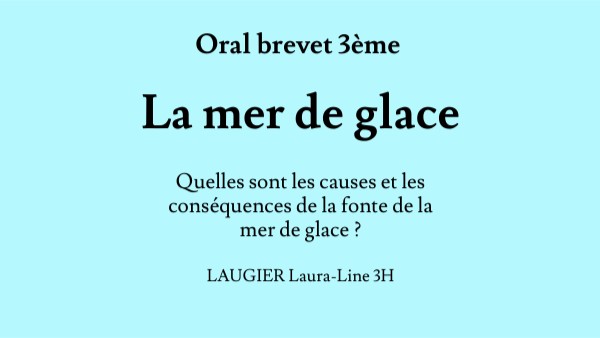 La mer de glace | Genially