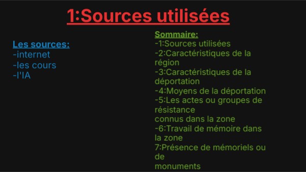 1:Sources utilisées | Genially