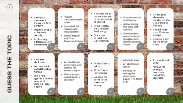 guess the Topic | Genially