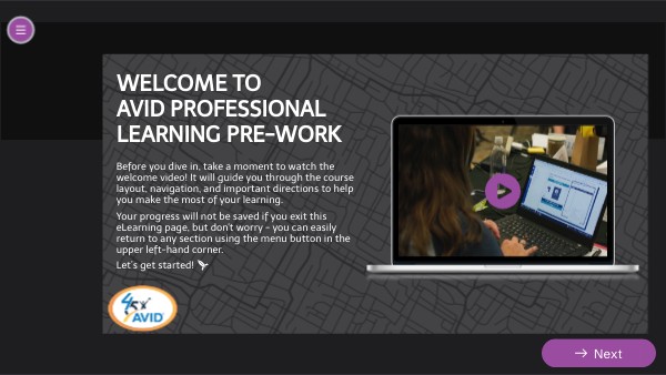 Welcome to AVID Professional Learning Pre-work | Genially