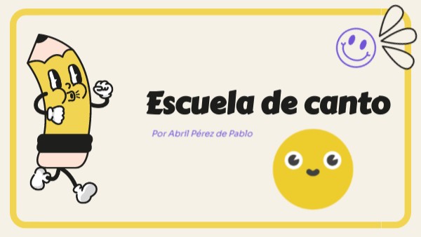 Escuela de canto | Genially