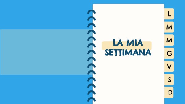 la mia settimana | Genially