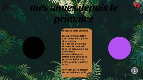 mes amies depuis le primaire | Genially