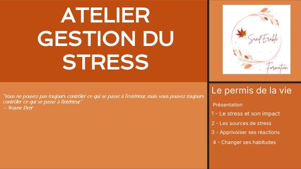 ATELIER GESTION DU STRESS | Genially