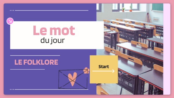 Le mot du jour | Genially