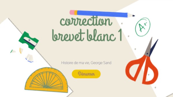 correction brevet blanc 1 | Genially