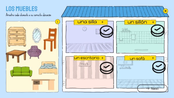 Los Muebles - Elementary | Genially