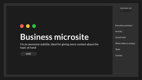 Business microsite | Genially