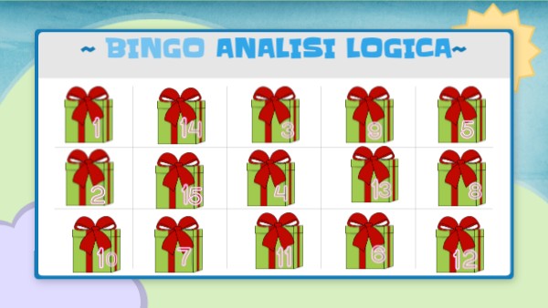 ~ bingo ANALISI LOGICA ~ | Genially