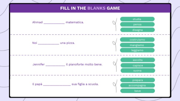 FILL IN THE BLANKS GAME | Genially