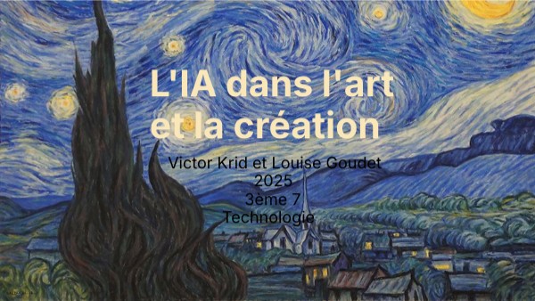 L'IA dans l'art et la création | Genially