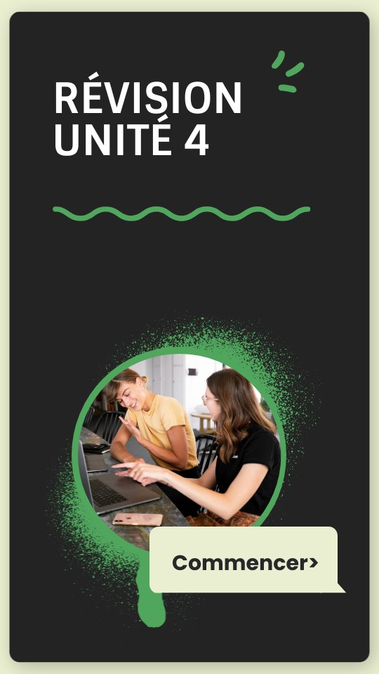 Révision unité 4 | Genially