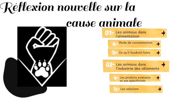 Réflexion nouvelle sur la cause animale | Genially