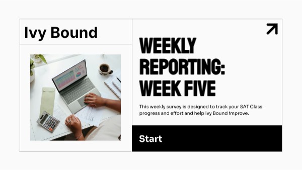 Weekly reporting: WEEK FIVE | Genially