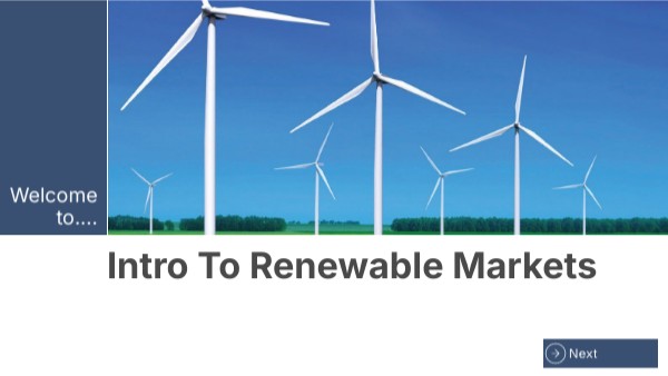 Intro To Renewable Markets | Genially