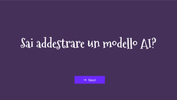 Sai addestrare un modello AI? | Genially