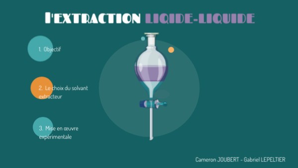 l'EXTRACTION LIQIDE-LIQUIDE | Genially