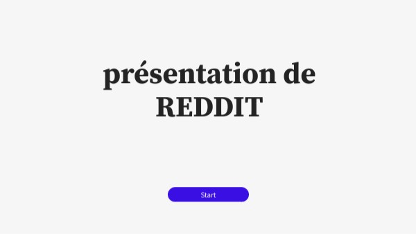 présentation de REDDIT | Genially