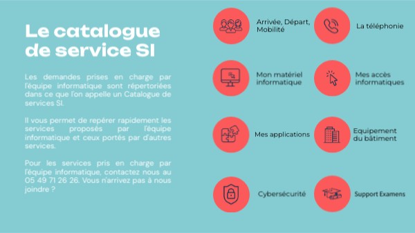 Catalogue de Service SI v3 | Genially