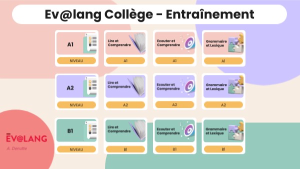 Ev@lang Collège - Entraînement | Genially
