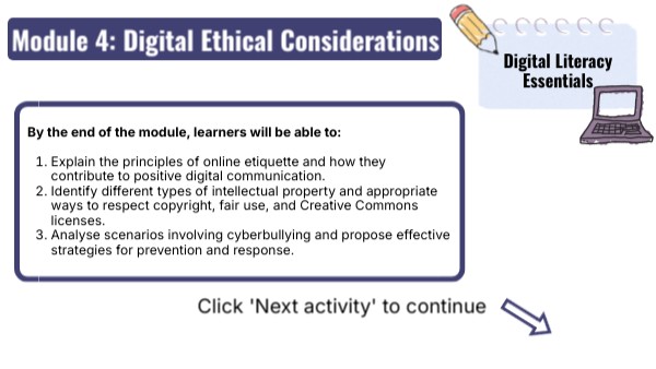 Module 4: Digital Ethical Considerations | Genially