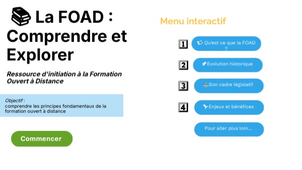 📚 La FOAD : Comprendre et Explorer | Genially