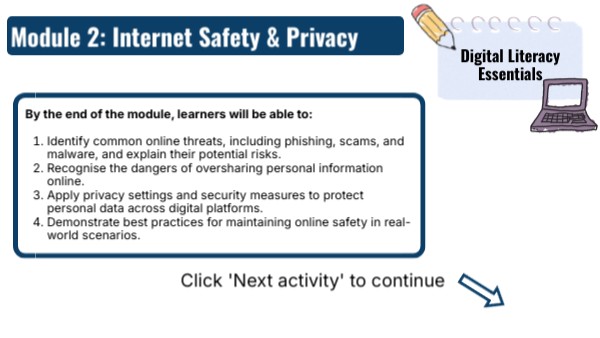 Module 2: Internet Safety & Privacy | Genially