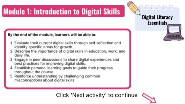 Module 1: Introduction to Digital Skills | Genially