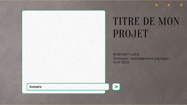 Titre de mon projet | Genially