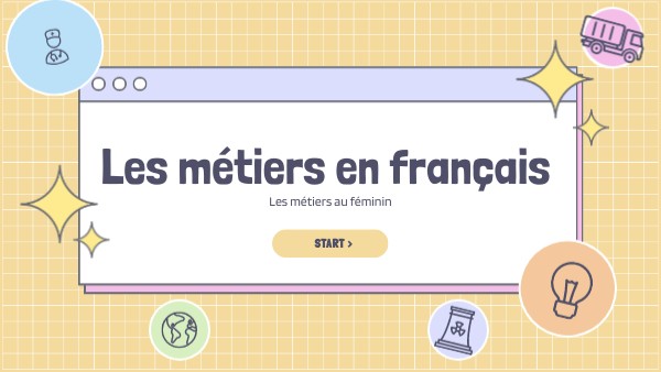 Les métier FLE A0 | Genially