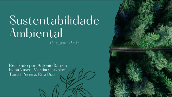 Sustentabilidade ambiental | Genially