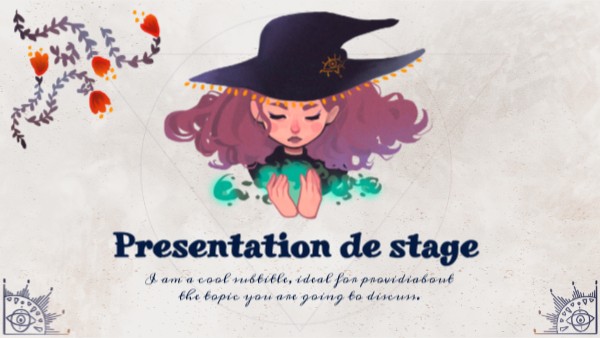 Presentation de stage | Genially