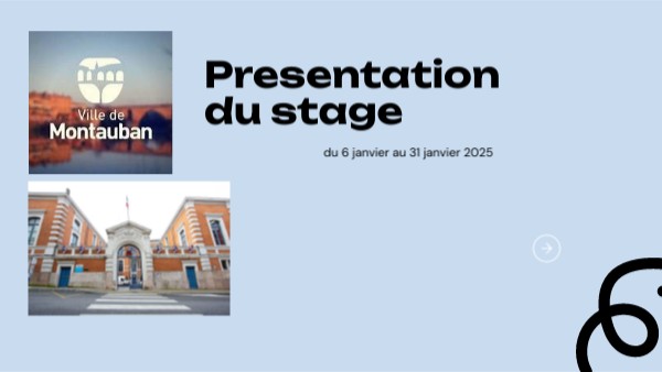 Presentation du stage | Genially