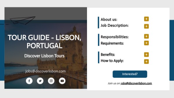 Tour Guide - Lisbon, Portugal | Genially