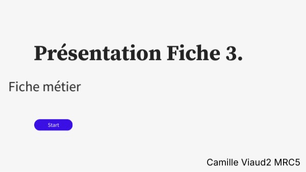 Présentation Fiche 3. | Genially