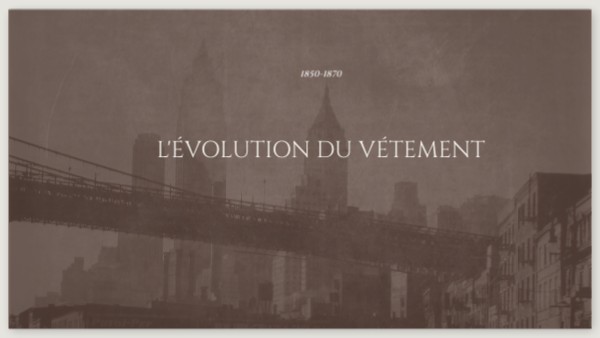 l'évolution du vétement | Genially